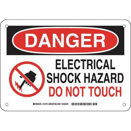 Brady Danger Sign 7X10, Sign Legend Color: Black, Red 127014 | Zoro
