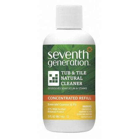 Seventh Generation Bathroom Cleaner, 3 oz., Clear 22850 | Zoro