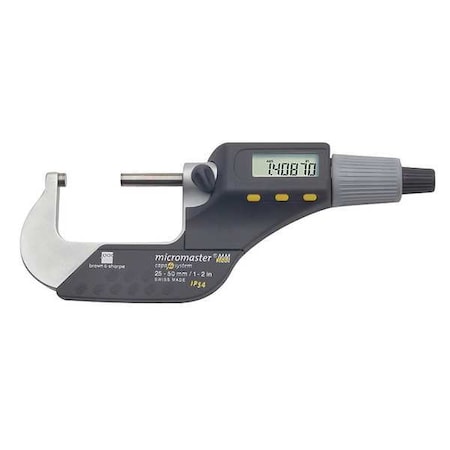 Tesa Brown & Sharpe Outside Micrometer, 1 to 2"/25 to 50mm, Features ...