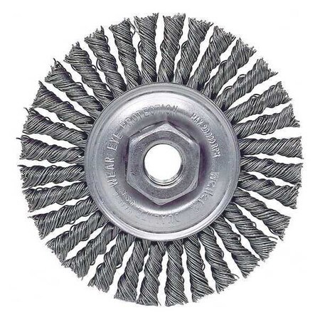 Weiler 4" Stringer Bead Wire Wheel .020" SS Fill 1/2"-13 UNC Nut 13137 ...
