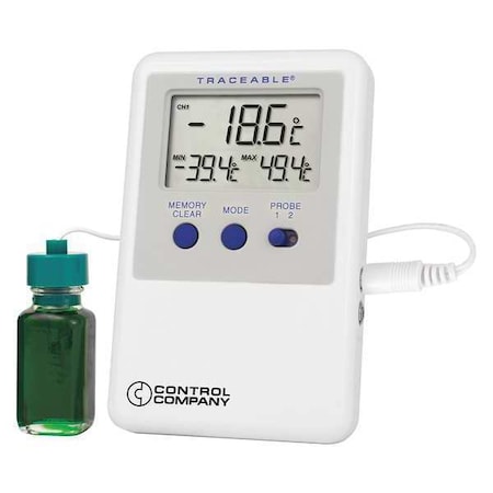 Traceable Digital Thermometer, -58 Degrees to 158 Degrees F for Wall or ...