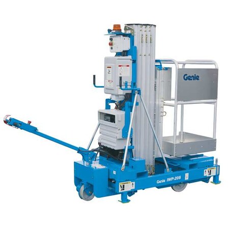 Genie Industrial Platform with Power Wheel Assist, No Drive, 350 lb ...