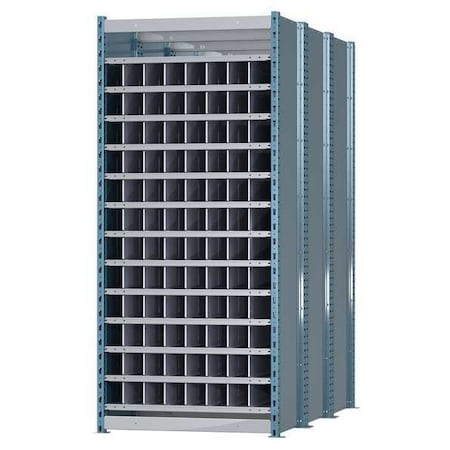 Hallowell Steel Starter Pigeonhole Bin Unit, 72 in D x 87 in H x 36 in ...