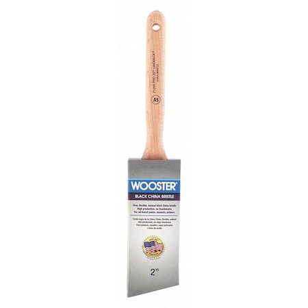 Wooster 2" Angle Sash Paint Brush, Black China Bristle, Sealed Maple ...