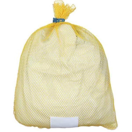 Zoro Select Rubber Closure, Polyester, Laundry Bag, Yellow ID245167 | Zoro