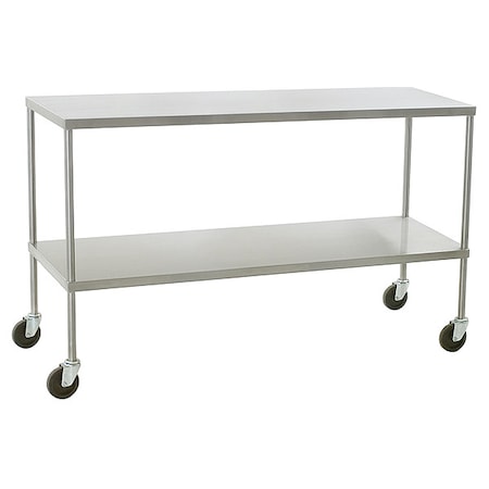 Eagle Group Mobile Instrument Table, 46x24x34, w/Shelf ITU2446 | Zoro