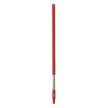 Vikan 1025mm Color Coded Handle, 1 1/4 in Dia, Red, Stainless Steel ...