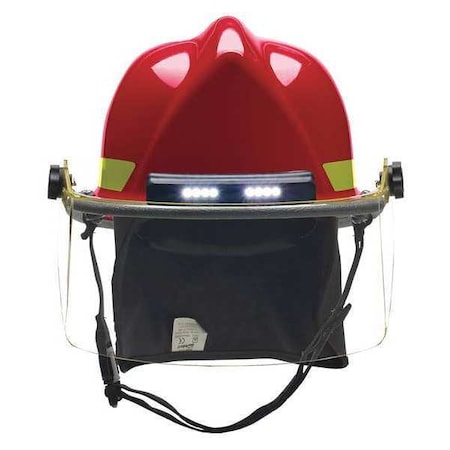 Bullard Fire Helmet, Traklite(R) Light System, Red LTXRDTL | Zoro