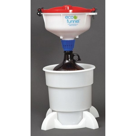Eco Funnel Eco Funnel Kit, 4L Glass, Sec 8" EF-3004GL-SYS | Zoro