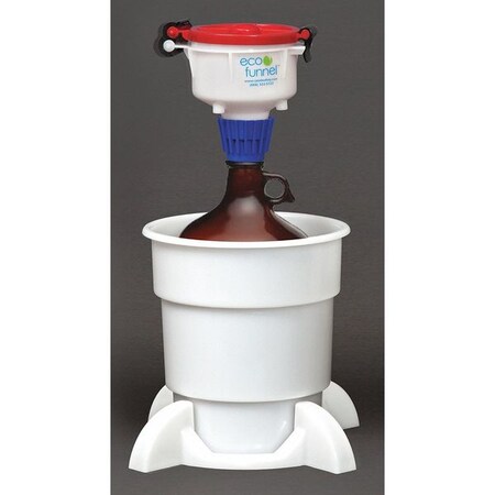 Eco Funnel Eco Funnel Kit, 4L Coated Glass, Sec 4" EF-4-38GLSC-SYS | Zoro