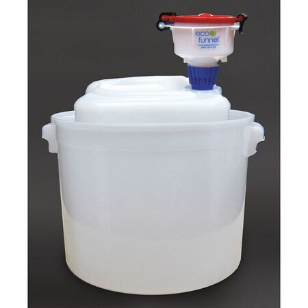 Eco Funnel Eco Funnel Kit, 20L Sq Drum, Sec 4" EF-4-SWC-SYS | Zoro