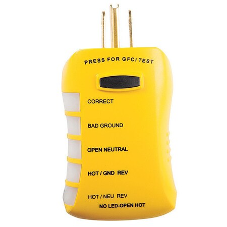 Sperry Instruments Stop Shock II GFCI Outlet Tester HGT6520 | Zoro