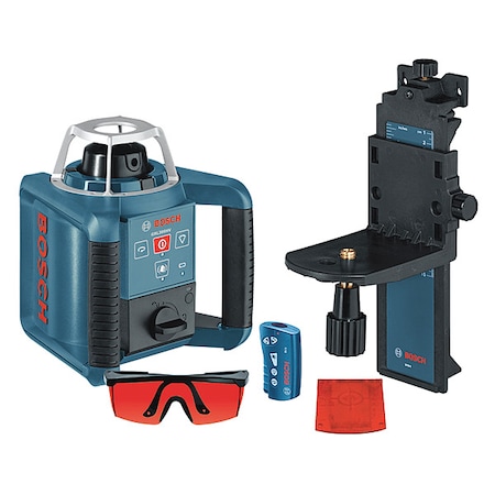 Bosch Laser Level Kit, 3R Class, Exterior, Red GRL 300 HV | Zoro