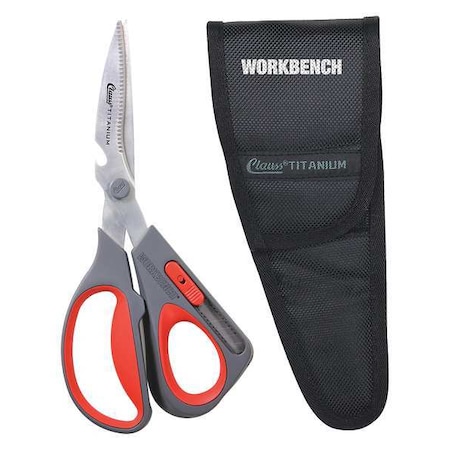Clauss Shears, Serrated, Multipurpose, 8in.L 18799 | Zoro