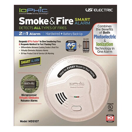 Universal Security Instruments Universal Smoke Sensing Technology2-in-1 MDS107 | Zoro