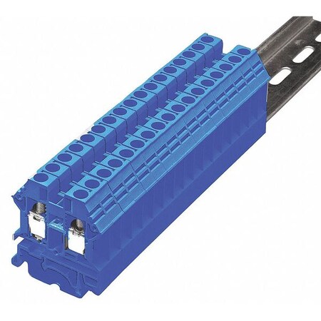 Bussmann Terminal Block, 50A, 600V, Blue, PK50 DS50-BU | Zoro