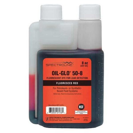 Spectroline Dye, Oil, Red, 8oz. OIL-GLO 50-8 | Zoro