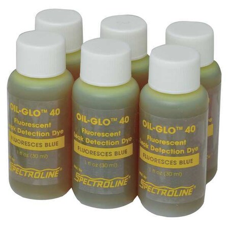 Spectroline Dye, Oil, Blue, PK6 OIL-GLO 40/6 | Zoro