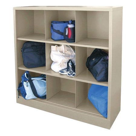 Sandusky Lee Wood Cubbie Cabinet, 18 in D x 52 in H x 46 in W, 4 ...