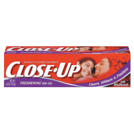 Close Up Toothpaste, 4 Oz., Cinnamon Blast, PK24 CB742422 | Zoro