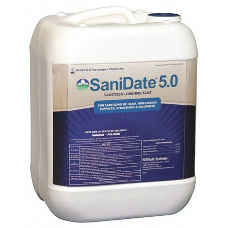Sanidate Disinfectant/Sanitizer, 2.5 gal. Jug, Unscented 2003-2.5 | Zoro