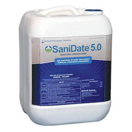 Sanidate Disinfectant/Sanitizer, 5 Gal. Pail, Unscented 2006-5 | Zoro