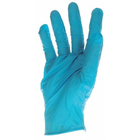 ZORO SELECT Blue, XL, 3.50 mil, Powder-Free, Disposable Gloves, - 2010WC/XL