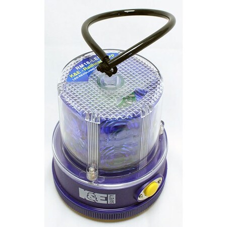 Railhead Gear Revolving Safety/Warning Light, Blue RM18-LED B | Zoro