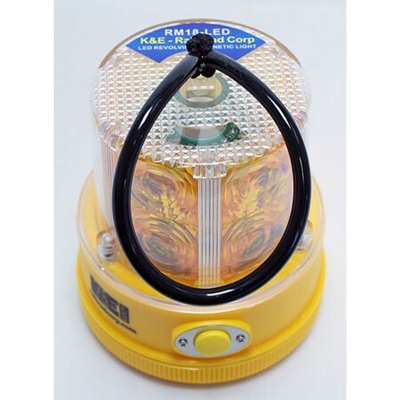 Railhead Gear Revolving Safety/Warning Light, Amber RM18-LED A | Zoro