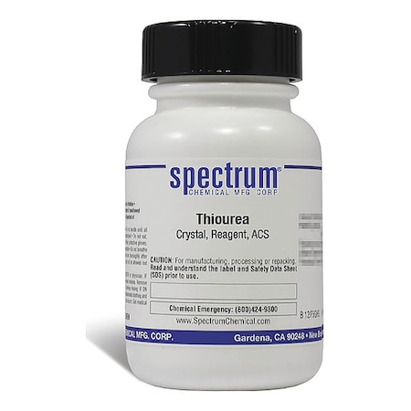 Spectrum Thiourea, Crystal, Reagent, ACS, 25g T1040-25GM04 | Zoro