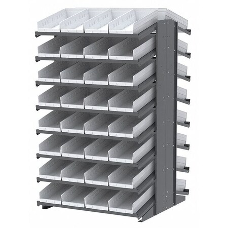 Akro-Mils Steel Pick Rack, 39" W x 60-1/4" H x 36-3/4" D, 16 Shelves ...
