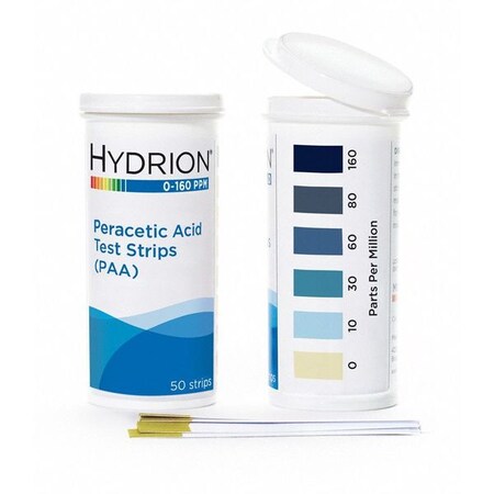 Hydrion Peracetic Acid Test Strip, 50 Strips PAA160 | Zoro