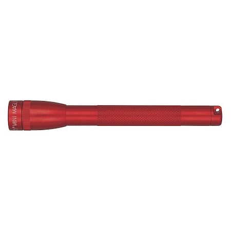 Maglite MAGLITE Incandescent 9 Lumens Industrial Red Mini Flashlight ...
