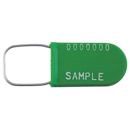 Tydenbrooks Padlock Seal, Plastic with Wire Hasp, HDPE, PK100 1069497 ...