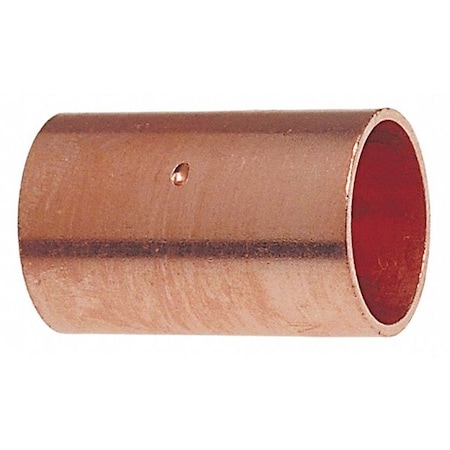 Nibco 3/8" NOM C Copper Coupling with Stop 600DS 3/8 | Zoro