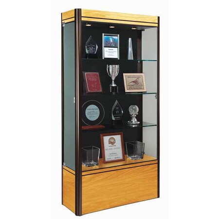 Waddell Display Floor Display Case 72"H x 36"L x 14"D, Contempo Series ...