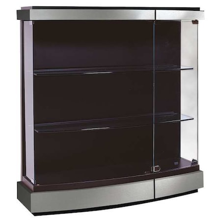 Waddell Display Wall-Mounted Display Case 44"H x 42"L x 12"D, Quantum ...