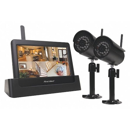 First Alert Wireless Security System, 4 Chnnls, 2.4GHz DWH-472 | Zoro