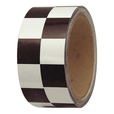 Incom Manufacturing Checkerboard Tape, 2"x108ft, Black/White LCB222 | Zoro