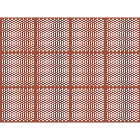 Apache Mills Drainage Mat, NBR/Nitrile, 4 ft W x 3 ft L, Red ...