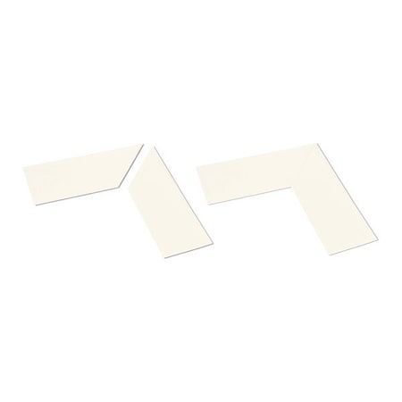 Mighty Line Angle Tape White, 4" W x 10" L ANGLE4W | Zoro