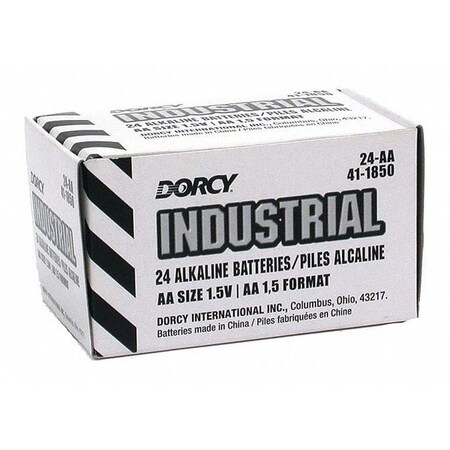 Dorcy Alkaline Battery, AA 1.5V DC 1 PK 41-1850 | Zoro