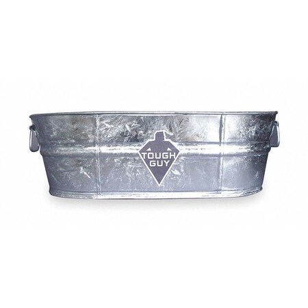 Tough Guy Utility Tub, 15.5 gal., Silver 3ANT8 | Zoro