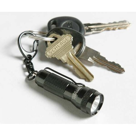 Streamlight Industrial Keychain Flashlight, LED, Black 72001 | Zoro