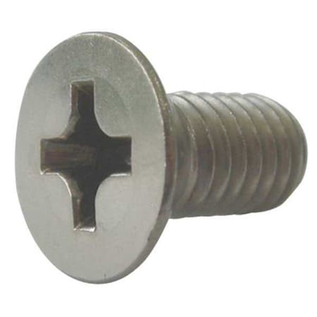 Zoro Select 1/4"-20 x 4 in Phillips Flat Machine Screw, Plain 18-8 ...