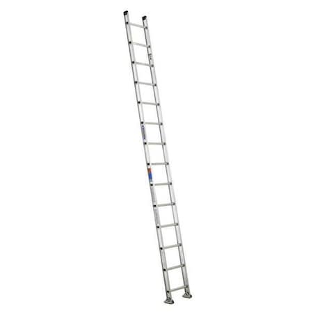 Werner 14 ft. Straight Ladder, Aluminum, 14 Steps, 300 lb Load Capacity ...
