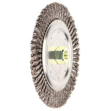 Weiler Twist Wire Wheel Wire Brush, Threaded Arbor 94104 | Zoro