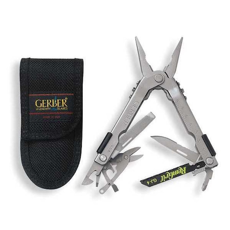 Gerber Multi-Tool, Silver, 12 Tools 47563 | Zoro