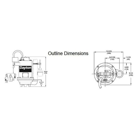Dayton Pump, Effluent, 1/2hp 3BB83 | Zoro