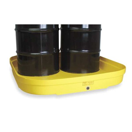 Eagle Mfg Drum Spill Containment Basin, 66 gal Spill Capacity, 4 Drum ...